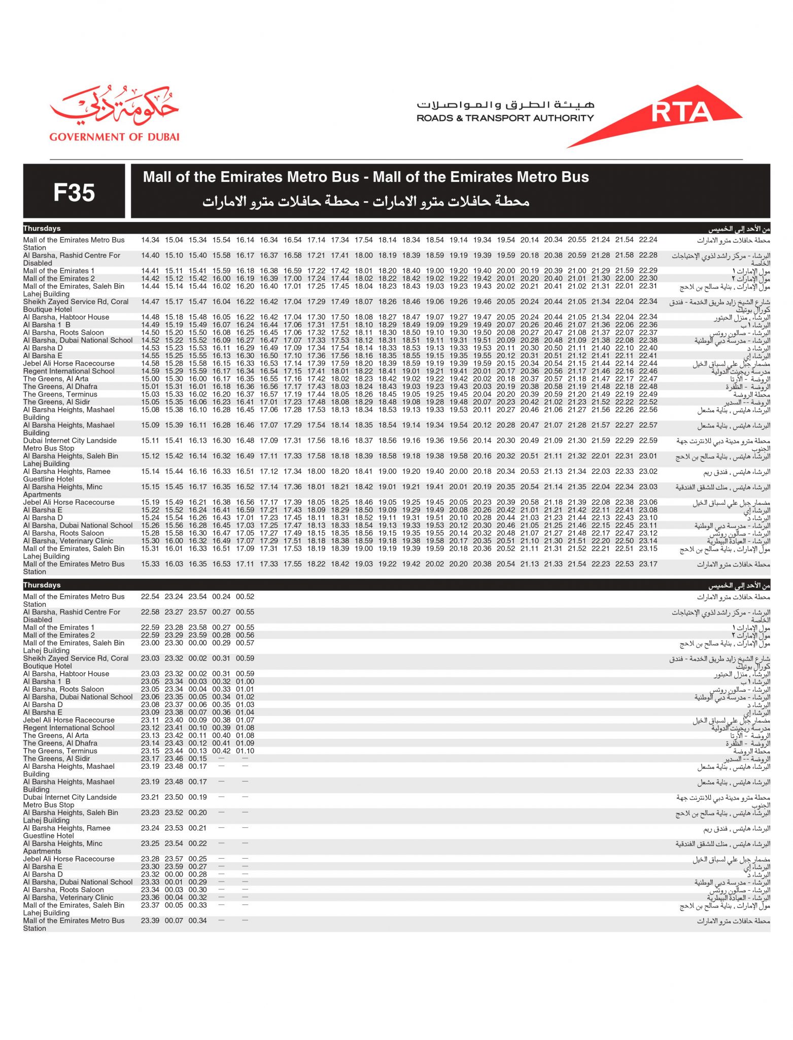 51 Bus Route in Dubai Time table, Schedule, Stops and Maps, Frequency ...