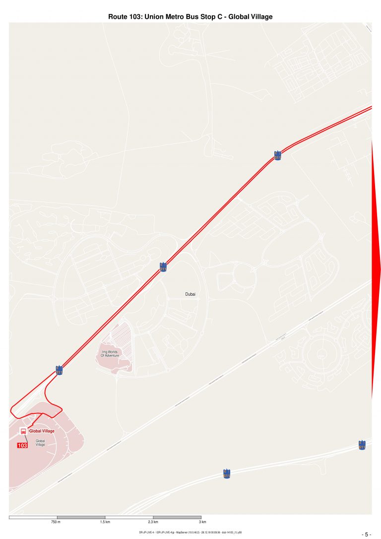 103 Bus Route in Dubai - Time Schedule, Stops and Maps - Your Dubai Guide