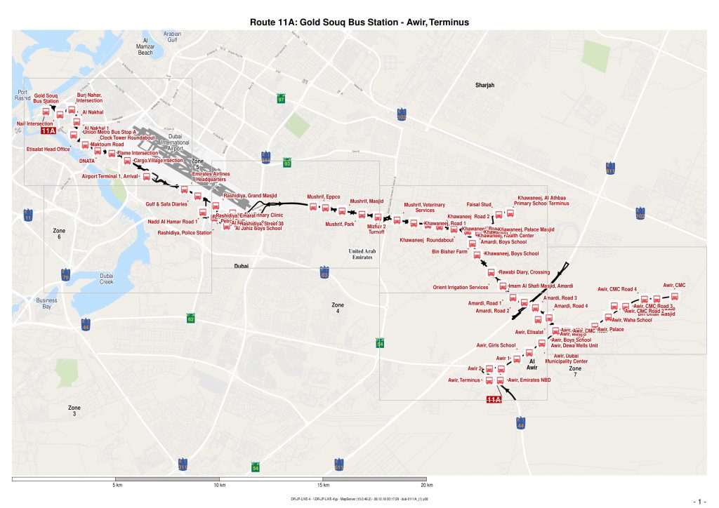 11A Bus Route in Dubai - Time Schedule, Stops and Maps - Your Dubai Guide