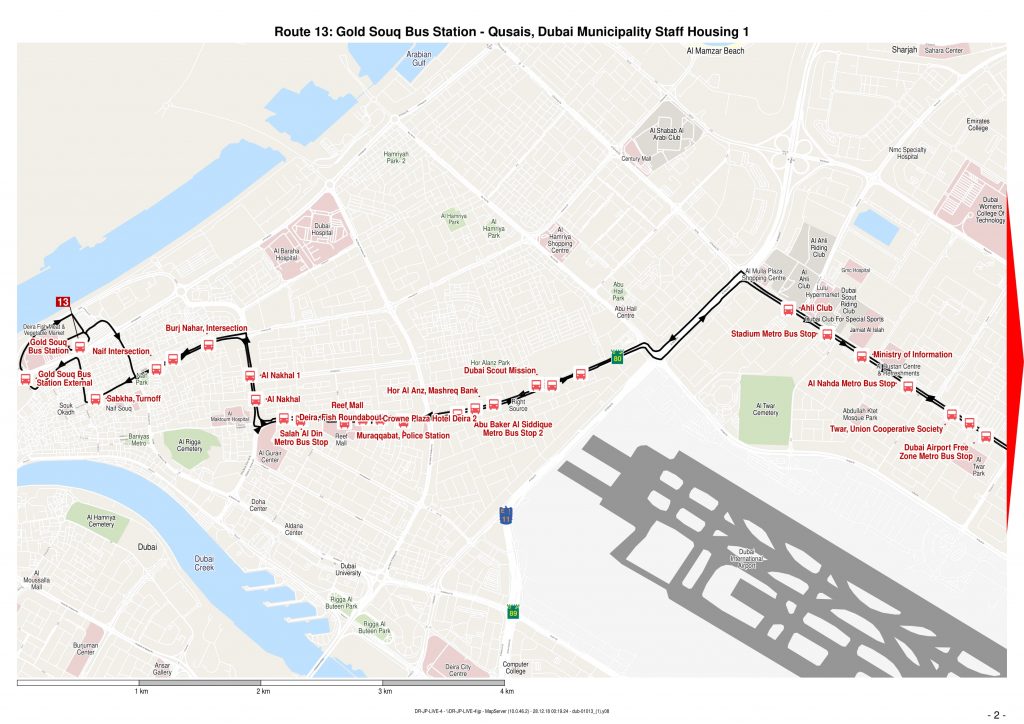 13 Bus Route in Dubai - Time Schedule, Stops and Maps - Your Dubai Guide