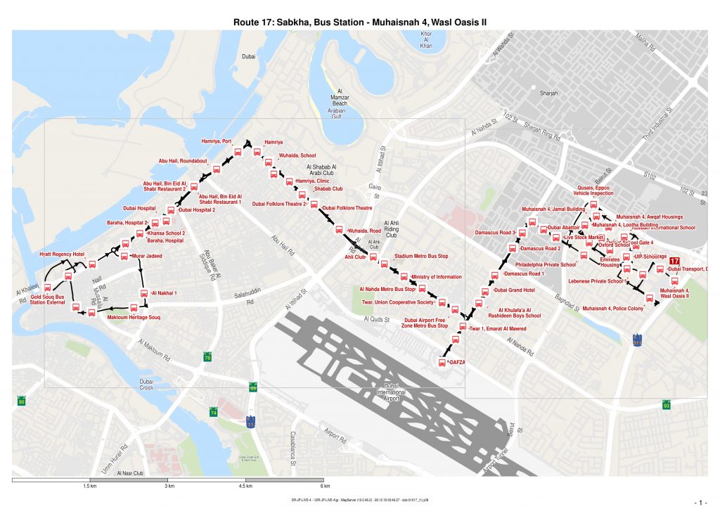17 Bus Route in Dubai - Time Schedule, Stops and Maps - Your Dubai Guide