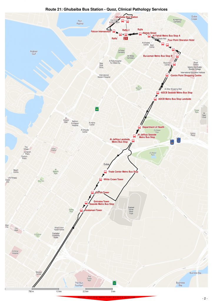 21 Bus Route in Dubai - Time Schedule, Stops and Maps - Your Dubai Guide