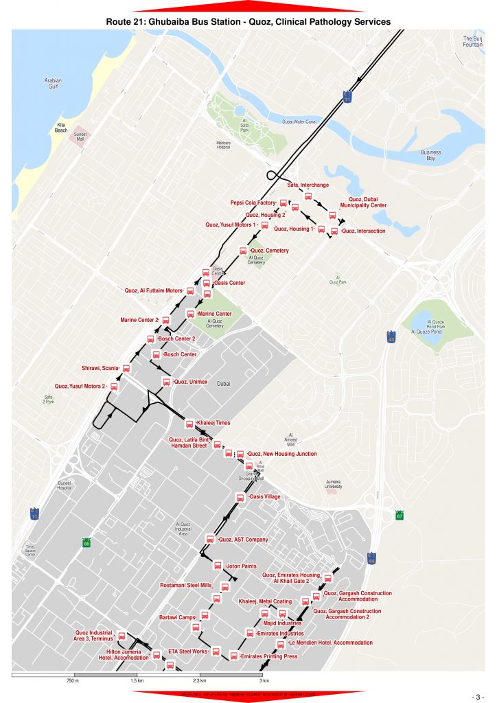 21 Bus Route in Dubai - Time Schedule, Stops and Maps - Your Dubai Guide