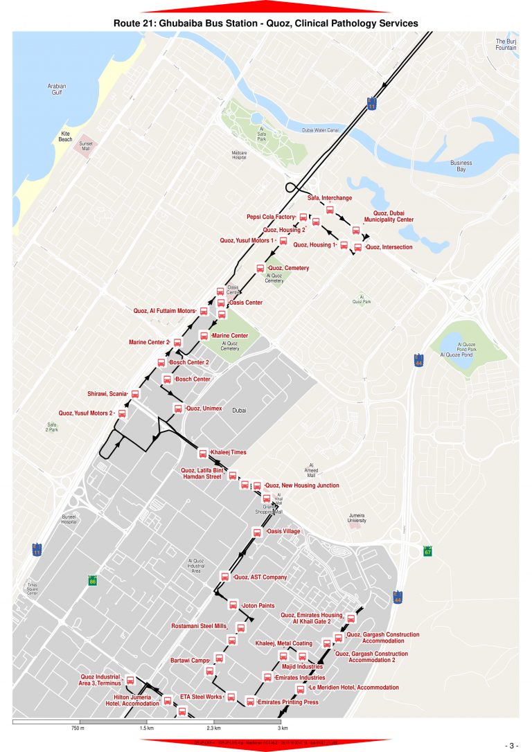 21 Bus Route in Dubai - Time Schedule, Stops and Maps - Your Dubai Guide