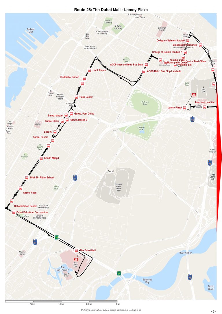 28 Bus Route in Dubai - Time Schedule, Stops and Maps - Your Dubai Guide