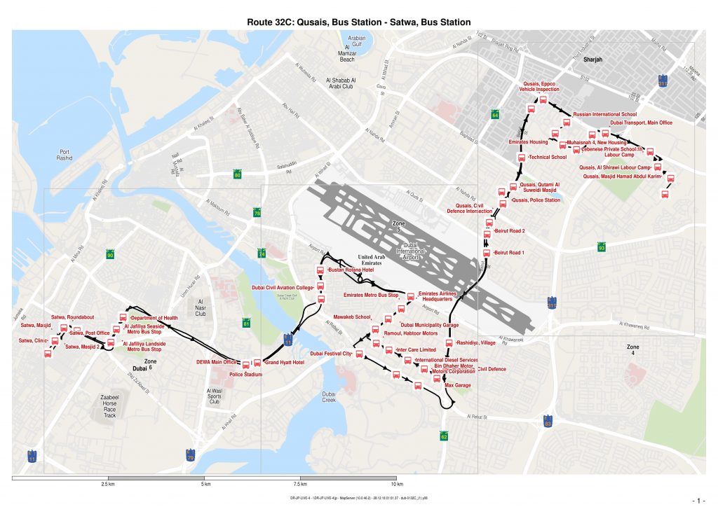 32C Bus Route in Dubai - Time Schedule, Stops and Maps - Your Dubai Guide