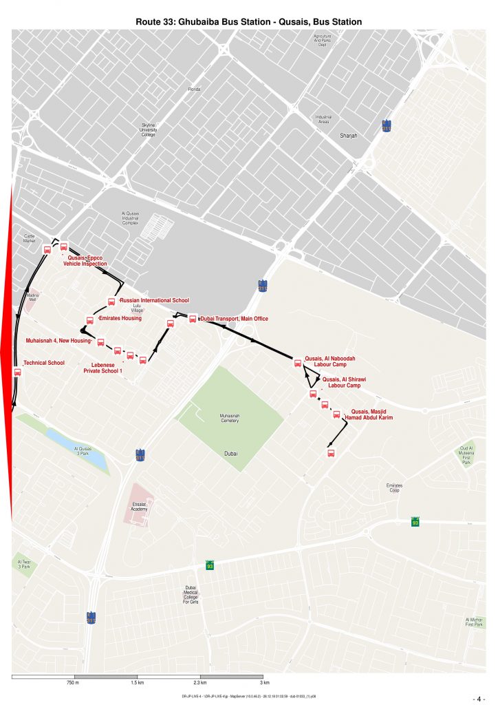 33 Bus Route in Dubai - Time Schedule, Stops and Maps - Your Dubai Guide