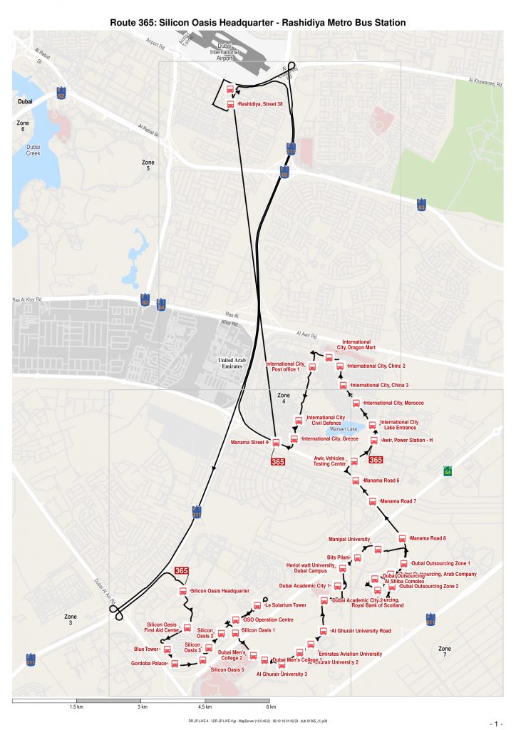 365 Bus Route in Dubai - Time Schedule, Stops and Maps - Your Dubai Guide
