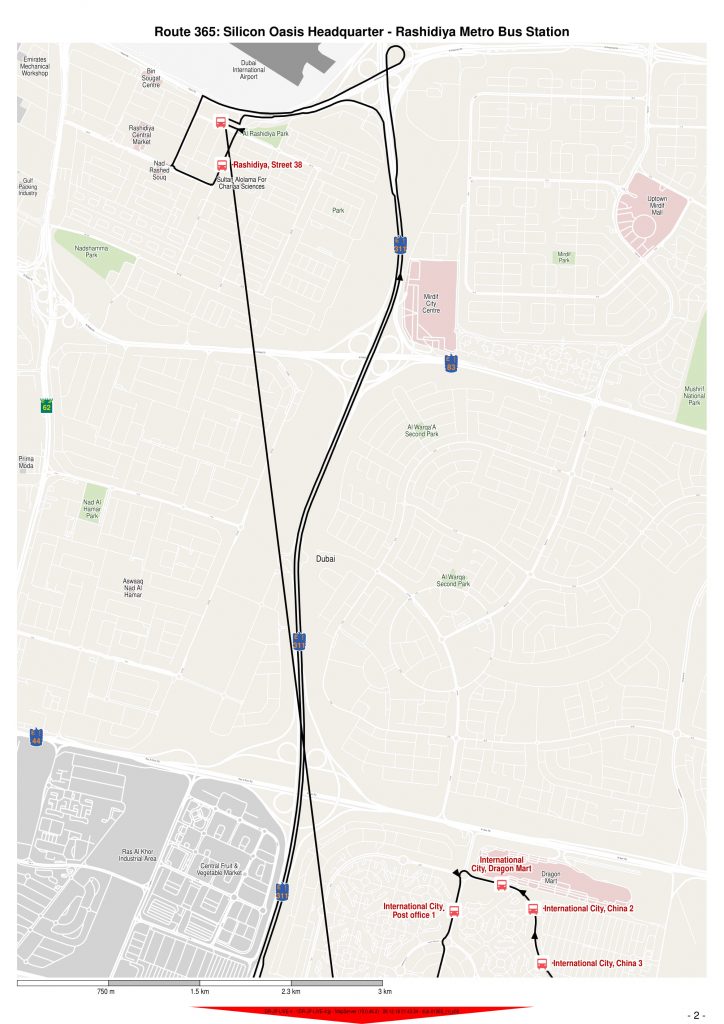 365 Bus Route in Dubai - Time Schedule, Stops and Maps - Your Dubai Guide