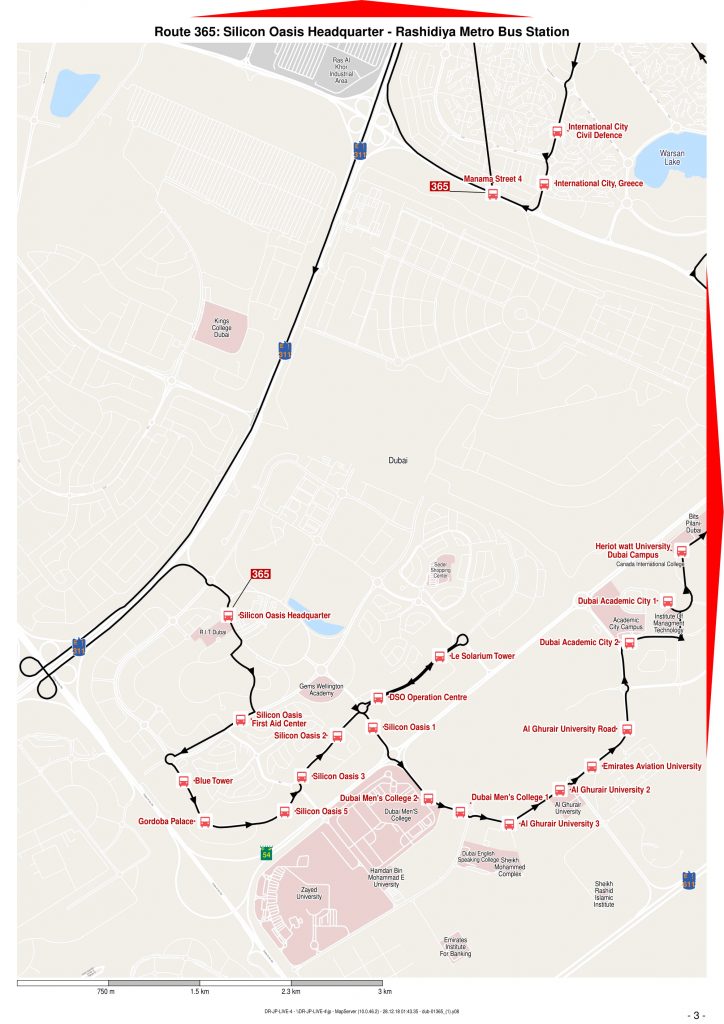 365 Bus Route in Dubai - Time Schedule, Stops and Maps - Your Dubai Guide