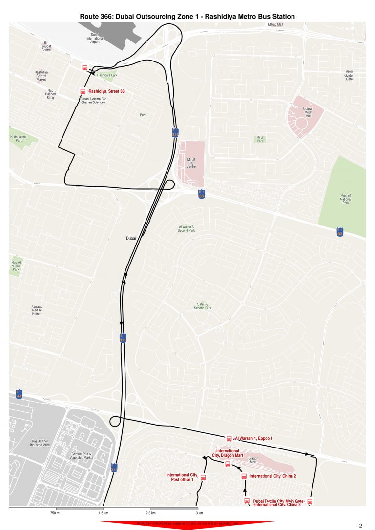 366 Bus Route in Dubai - Time Schedule, Stops and Maps - Your Dubai Guide