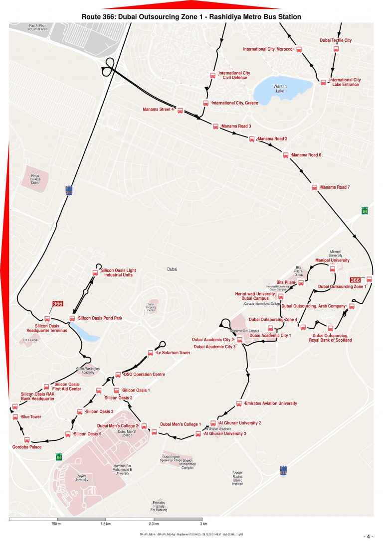366 Bus Route in Dubai - Time Schedule, Stops and Maps - Your Dubai Guide