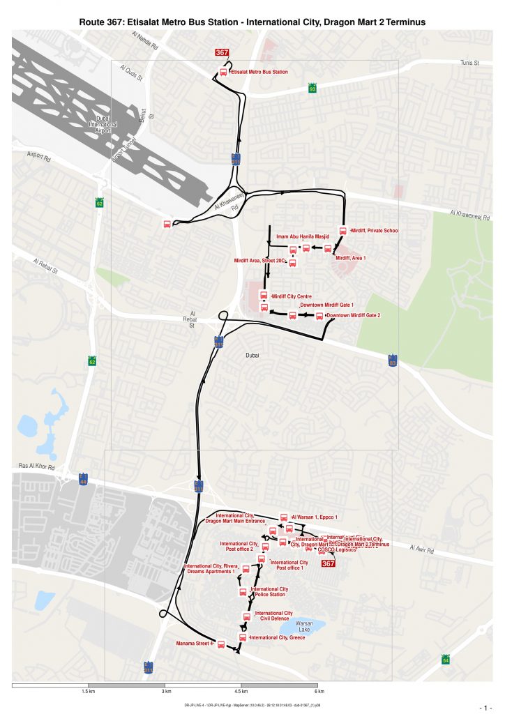 367 Bus Route in Dubai - Time Schedule, Stops and Maps - Your Dubai Guide