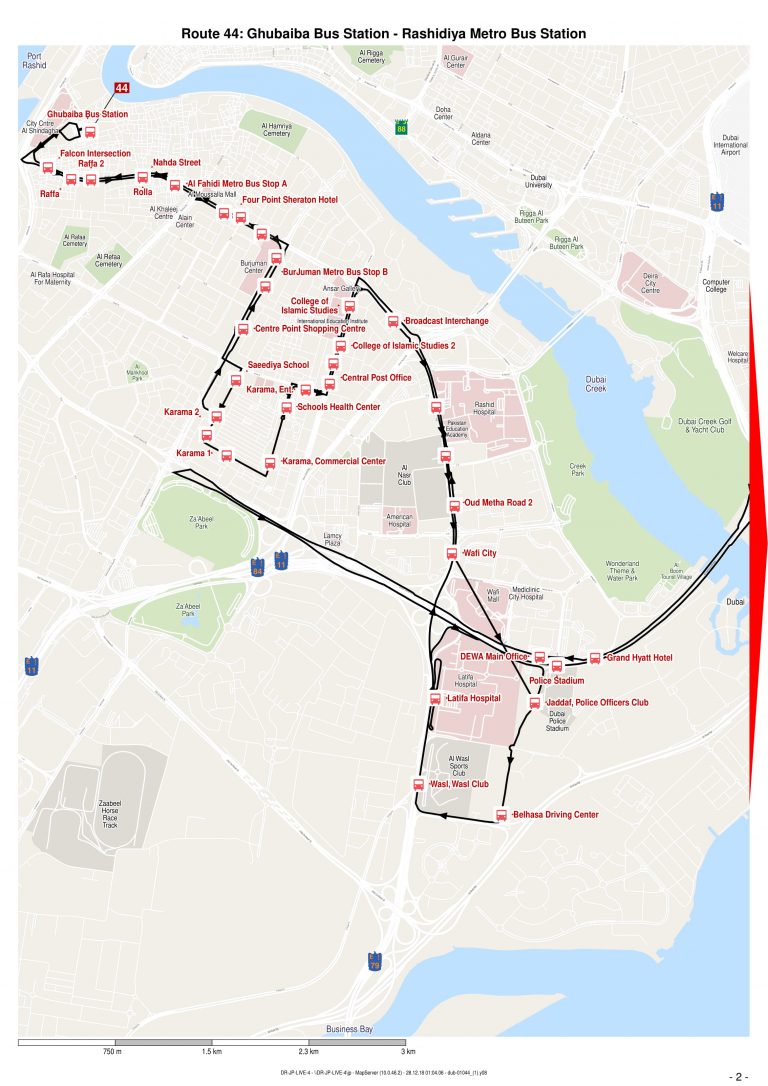 44 Bus Route in Dubai - Time Schedule, Stops and Maps - Your Dubai Guide