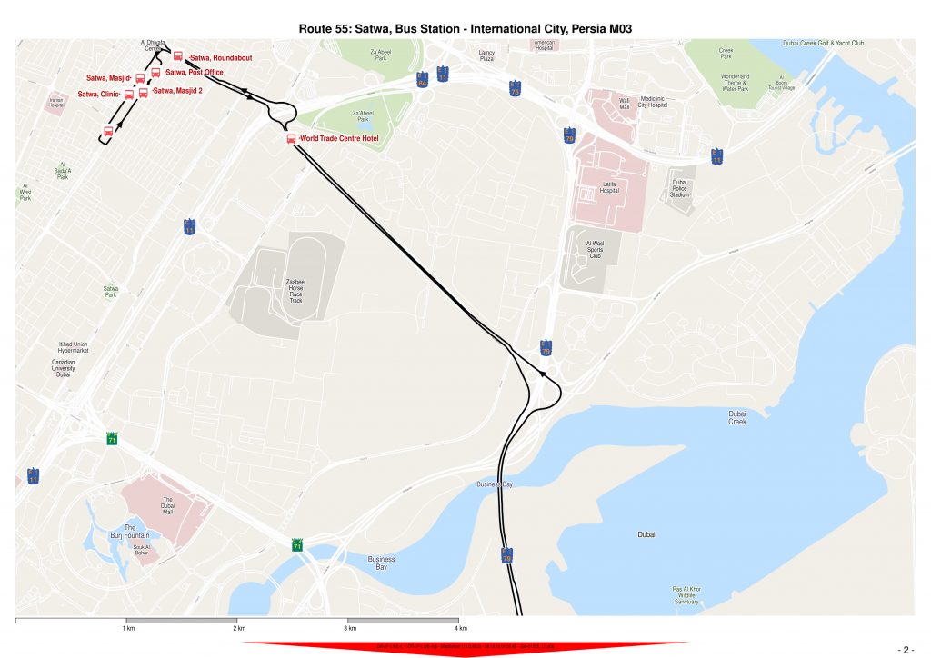55 Bus Route in Dubai - Time Schedule, Stops and Maps - Your Dubai Guide