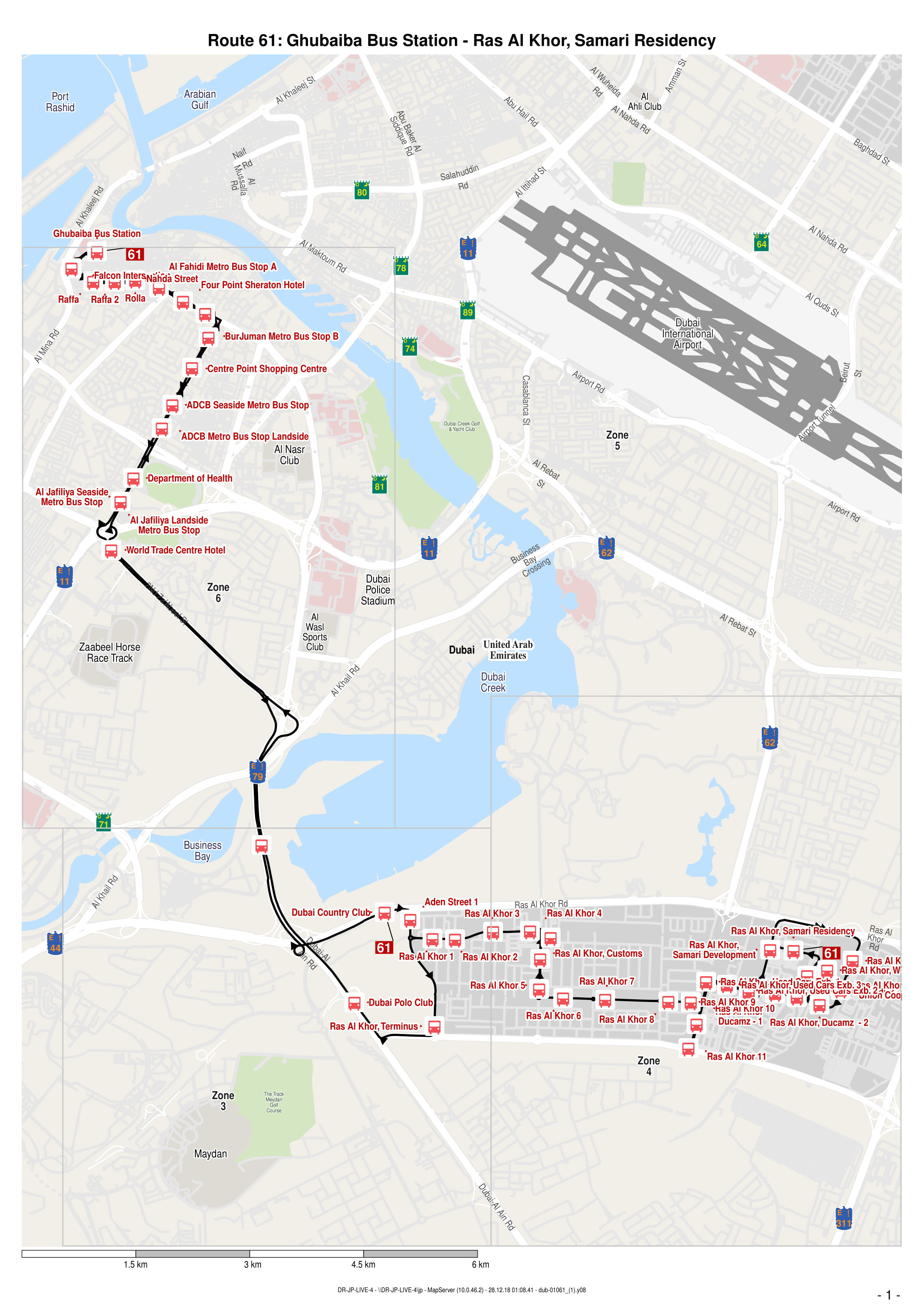 Dubai Bus Route Map Dubai Bus Route Map