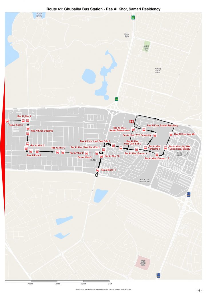 61 Bus Route in Dubai – Time Schedule, Stops and Maps – Your Dubai Guide