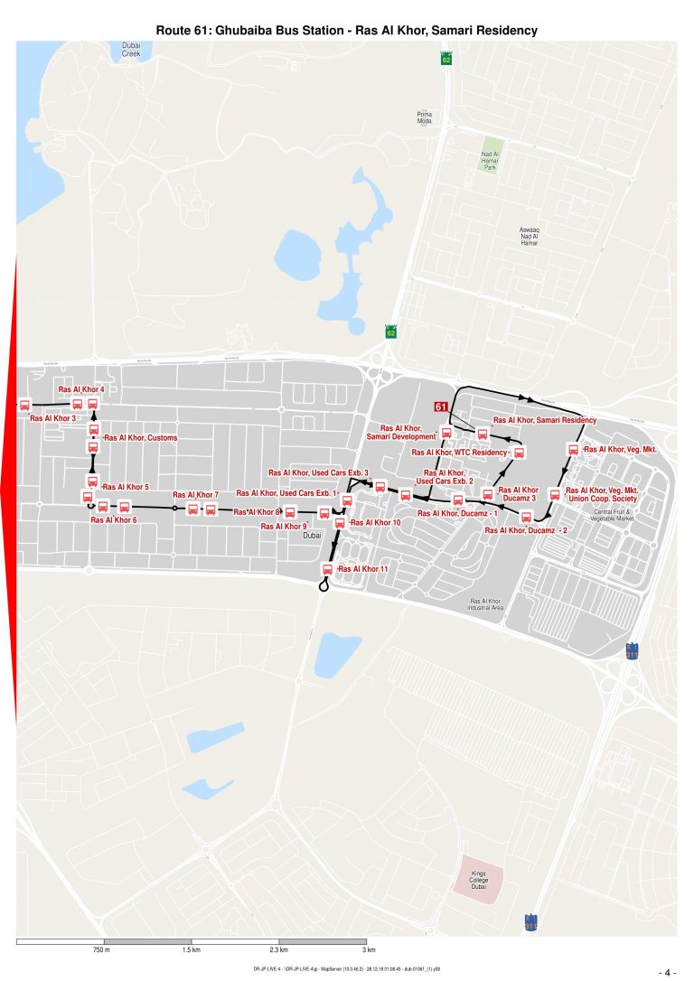 61 Bus Route in Dubai - Time Schedule, Stops and Maps - Your Dubai Guide