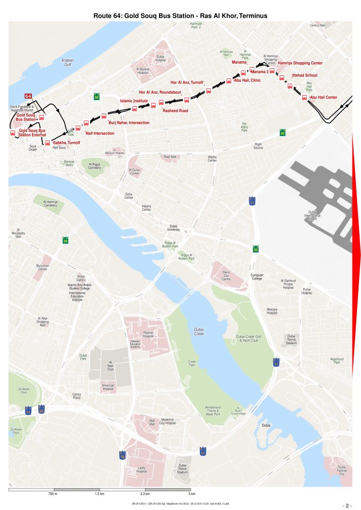 64 Bus Route in Dubai - Time Schedule, Stops and Maps - Your Dubai Guide