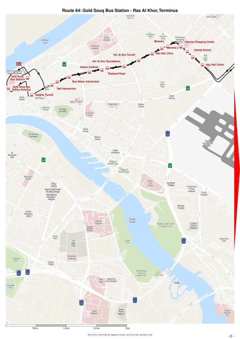 64 Bus Route in Dubai - Time Schedule, Stops and Maps - Your Dubai Guide