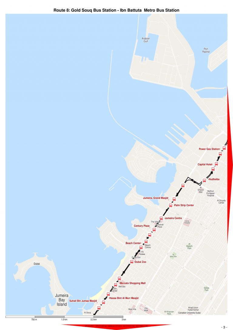 8 Bus Route in Dubai - Time Schedule, Stops and Maps - Your Dubai Guide
