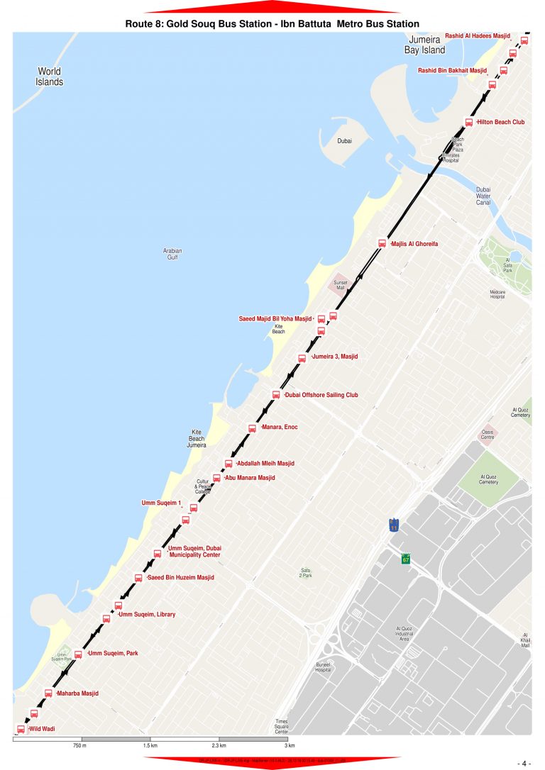 8 Bus Route in Dubai - Time Schedule, Stops and Maps - Your Dubai Guide