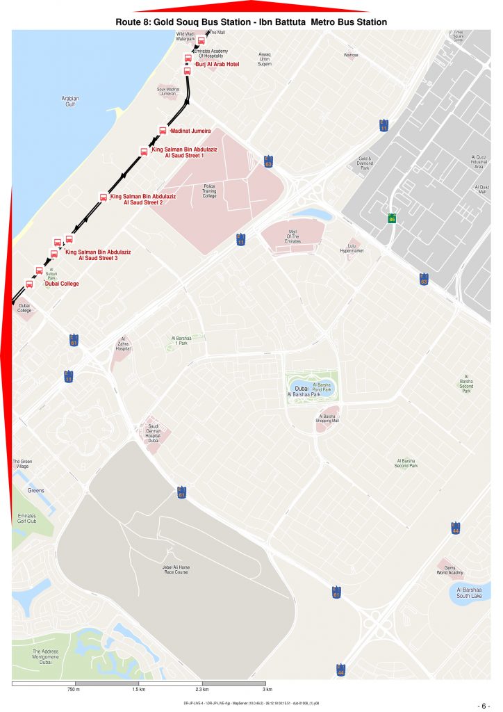 8 Bus Route in Dubai - Time Schedule, Stops and Maps - Your Dubai Guide