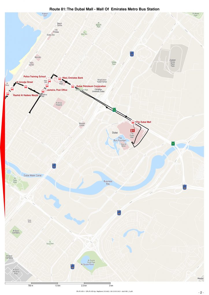 81 Bus Route in Dubai - Time Schedule, Stops and Maps - Your Dubai Guide