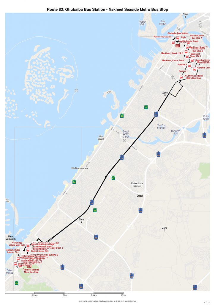 83 Bus Route in Dubai - Time Schedule, Stops and Maps - Your Dubai Guide