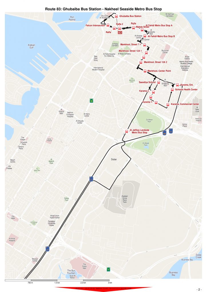 83 Bus Route in Dubai - Time Schedule, Stops and Maps - Your Dubai Guide