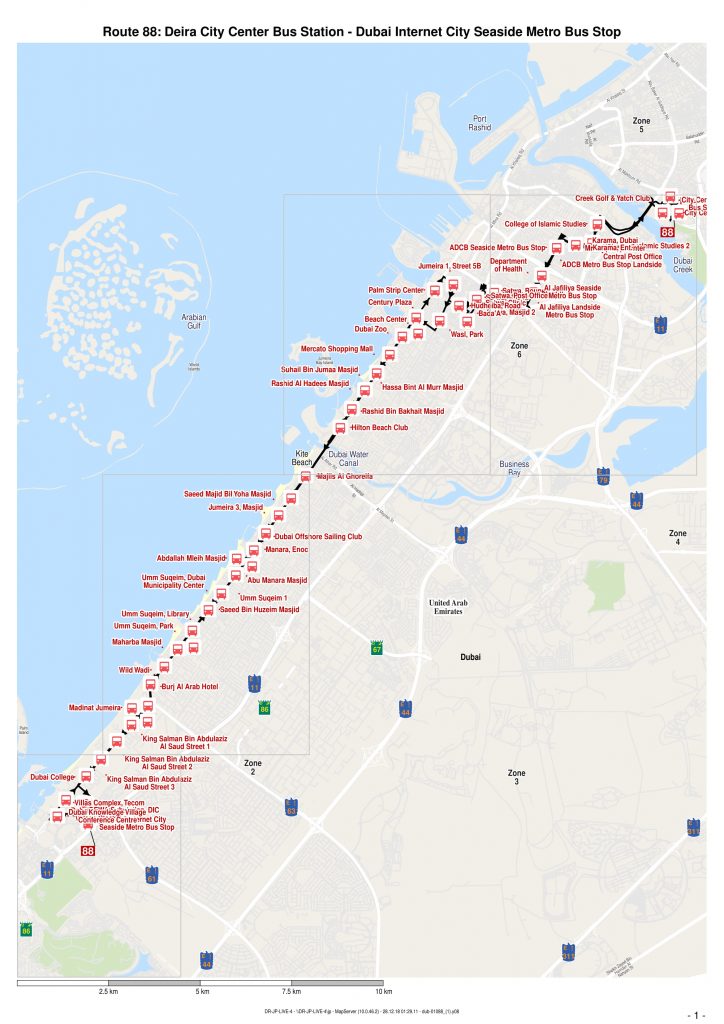 88 Bus Route in Dubai - Time Schedule, Stops and Maps - Your Dubai Guide