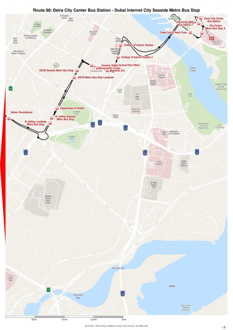 88 Bus Route in Dubai - Time Schedule, Stops and Maps - Your Dubai Guide