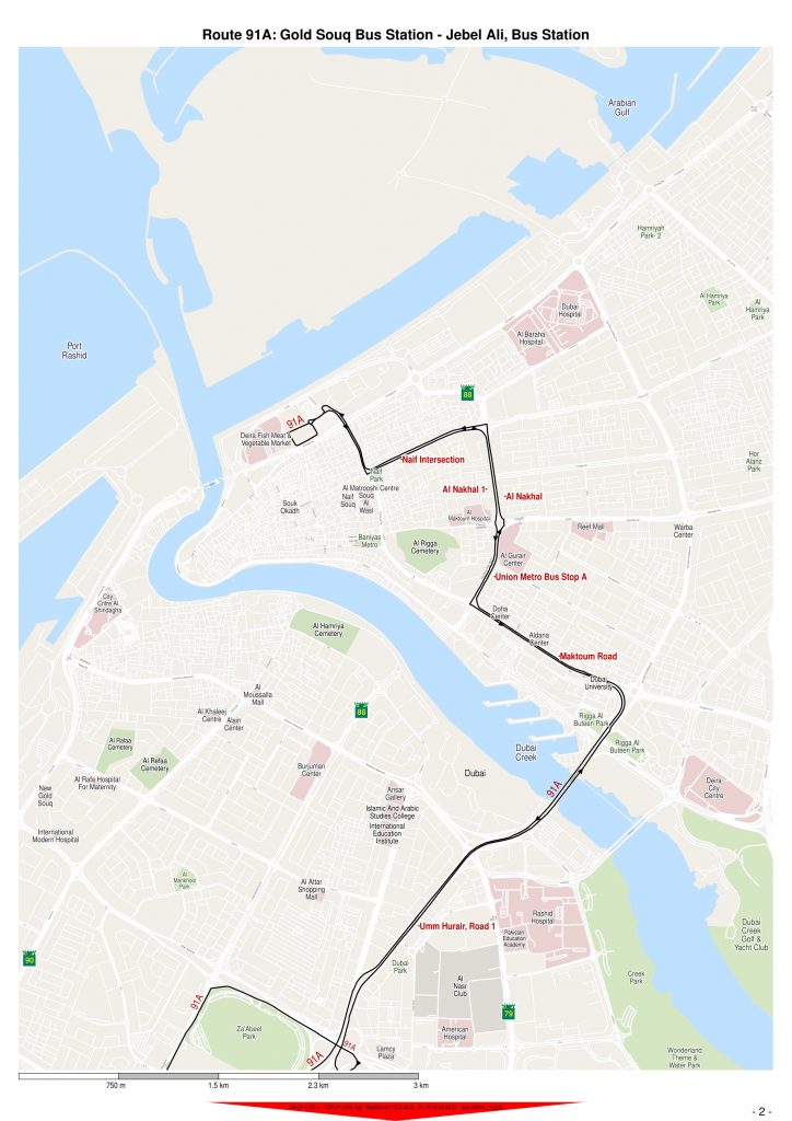 91A Bus Route in Dubai – Time Schedule, Stops and Maps – Your Dubai Guide