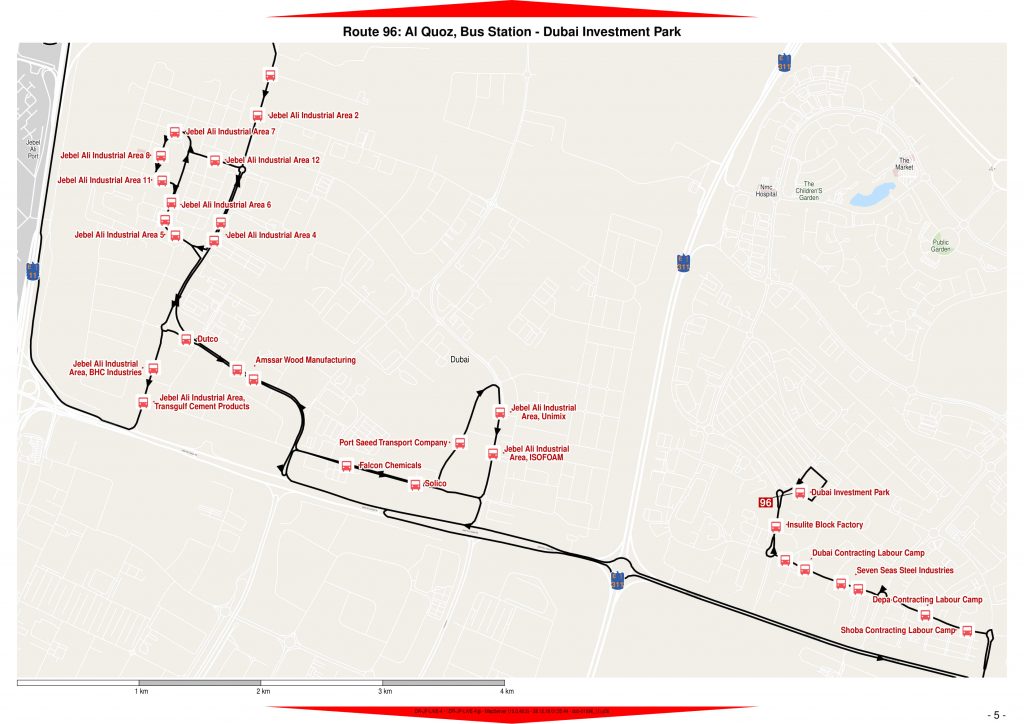 96 Bus Route in Dubai - Time Schedule, Stops and Maps - Your Dubai Guide