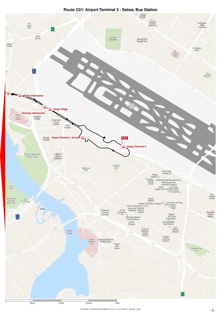 C01 Bus Route in Dubai - Time Schedule, Stops and Maps - Your Dubai Guide