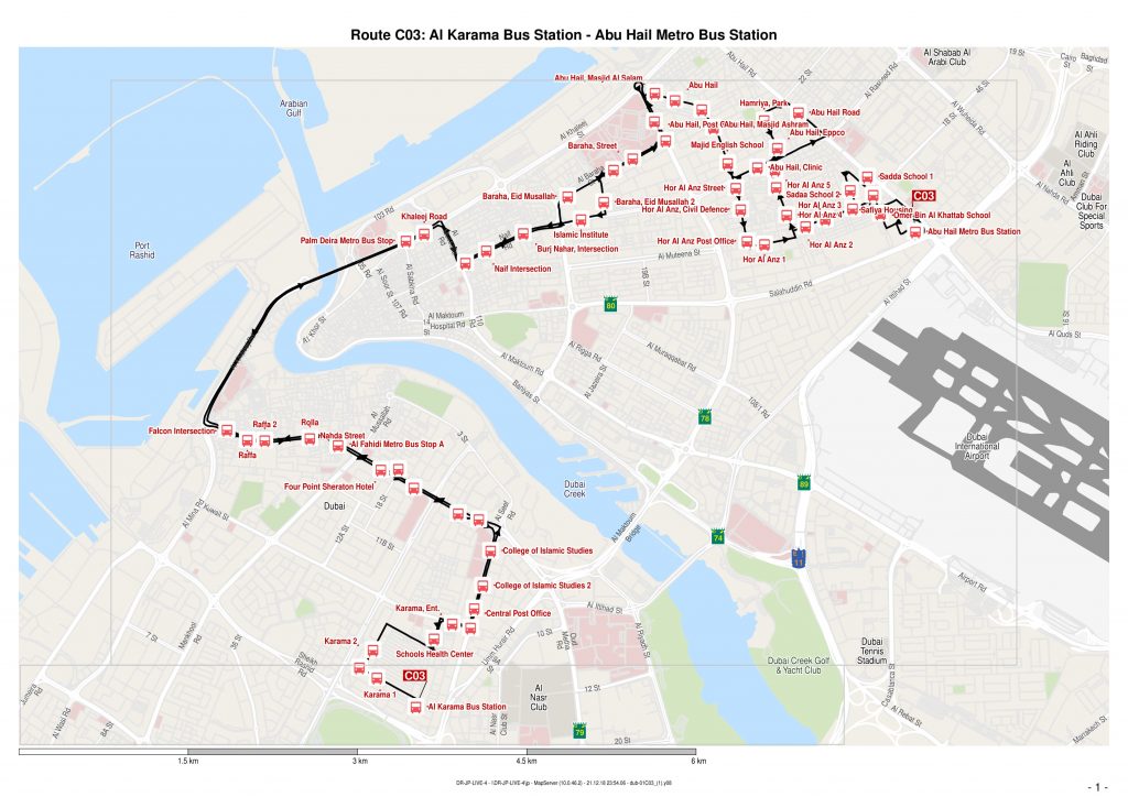 C03 Bus Route in Dubai - Time Schedule, Stops and Maps - Your Dubai Guide