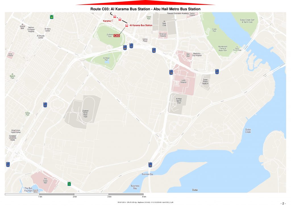 C03 Bus Route in Dubai - Time Schedule, Stops and Maps - Your Dubai Guide