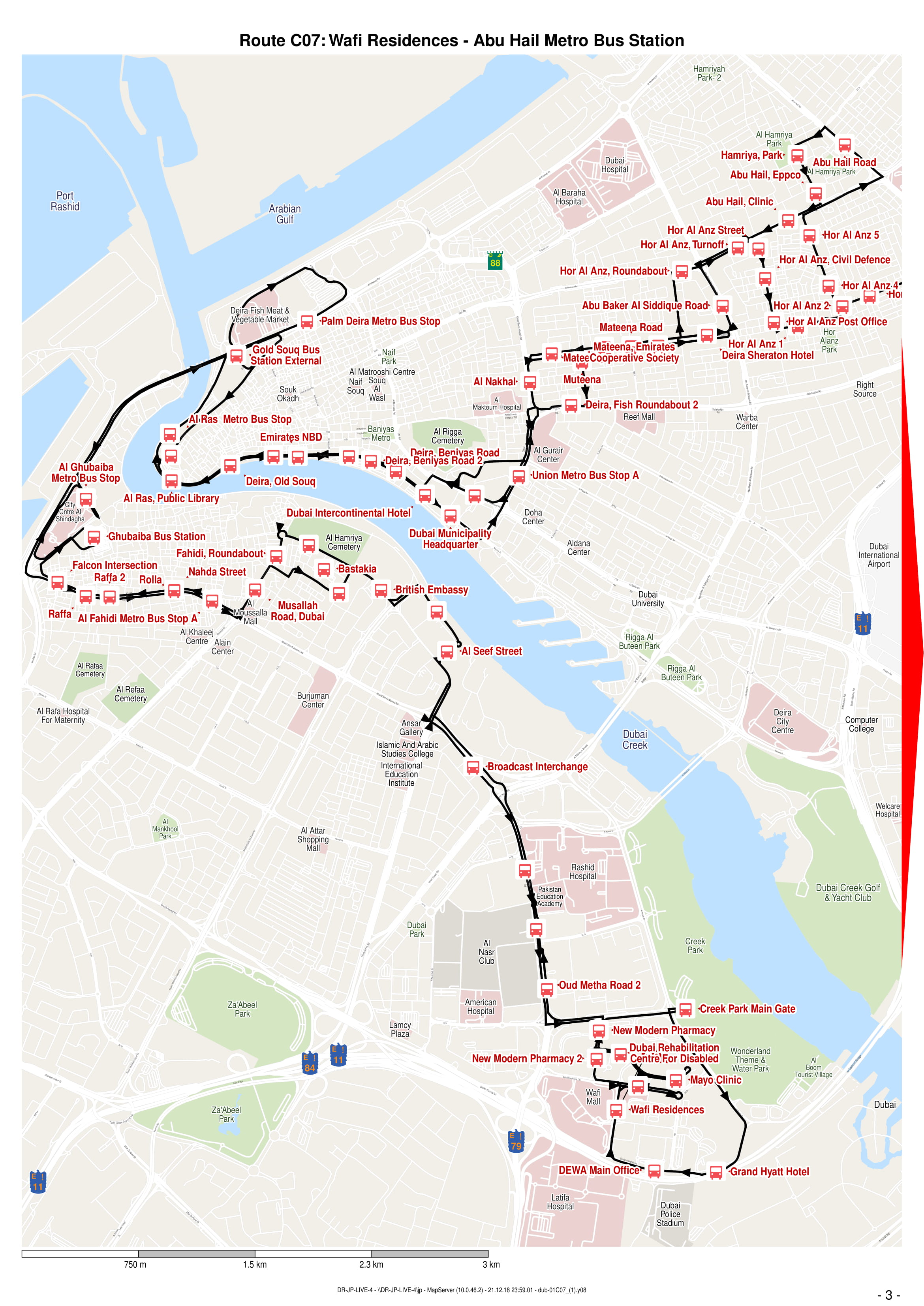 Dubai Bus Route Map Dubai Bus Route Map