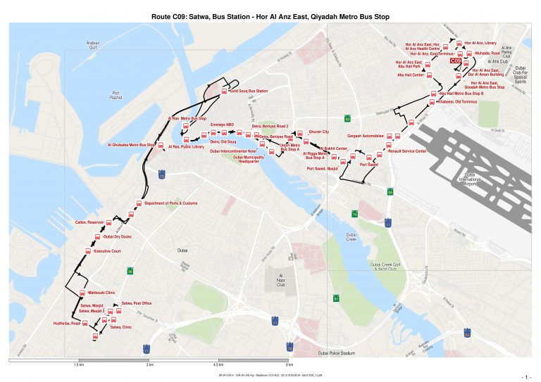 C09 Bus Route in Dubai - Time Schedule, Stops and Maps - Your Dubai Guide