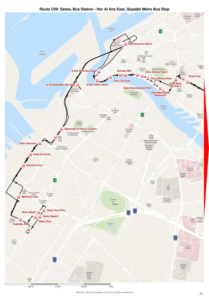 C09 Bus Route in Dubai - Time Schedule, Stops and Maps - Your Dubai Guide