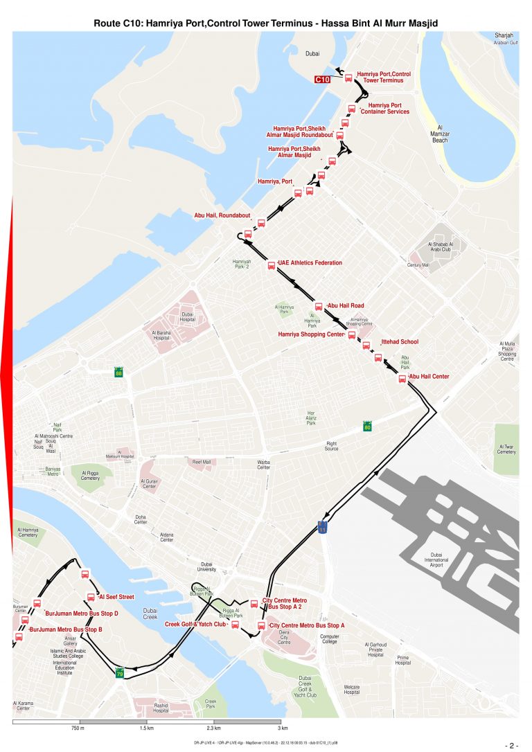 C10 Bus Route in Dubai - Time Schedule, Stops and Maps - Your Dubai Guide