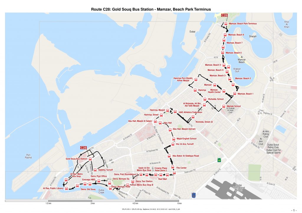 C28 Bus Route in Dubai - Time Schedule, Stops and Maps - Your Dubai Guide