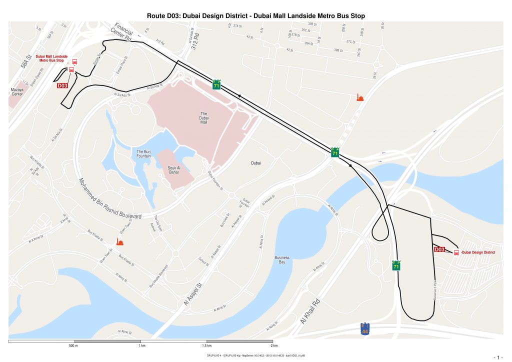 D03 Bus Route in Dubai - Time Schedule, Stops and Maps - Your Dubai Guide