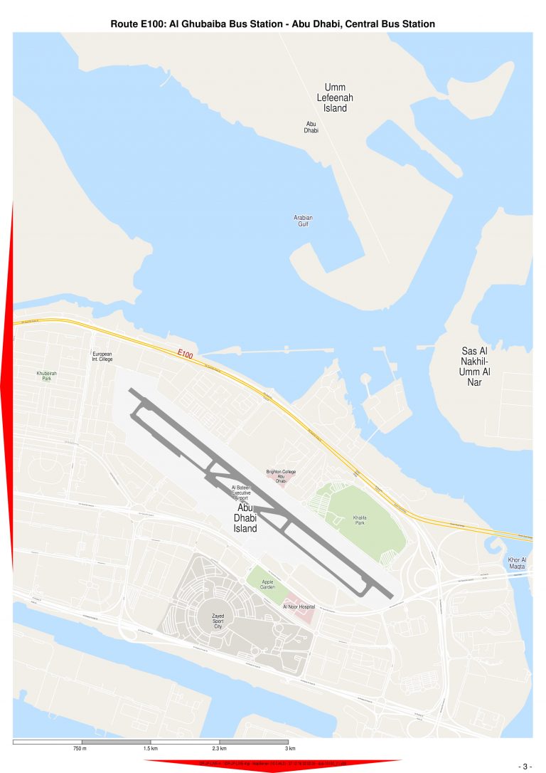E100 Bus Route in Dubai - Time Schedule, Stops and Maps - Your Dubai Guide