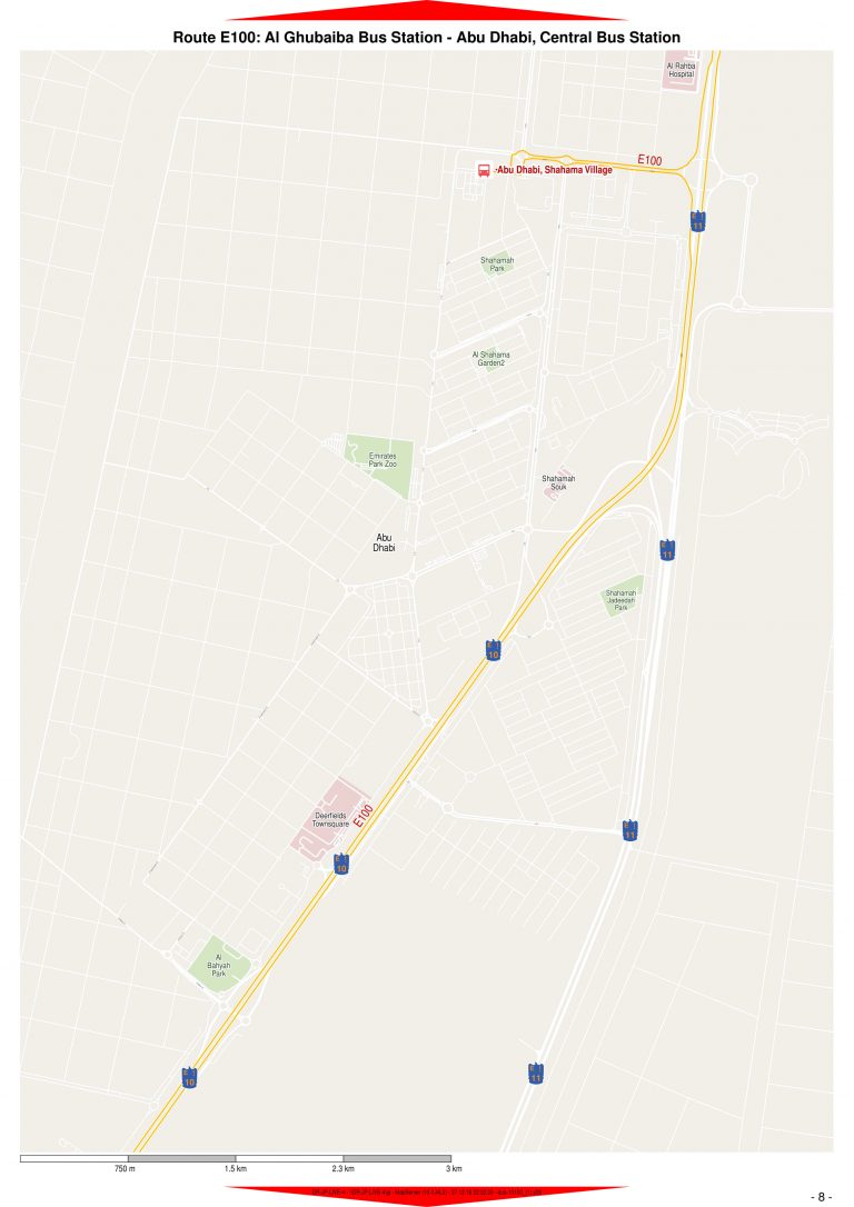 E100 Bus Route in Dubai – Time Schedule, Stops and Maps – Your Dubai Guide