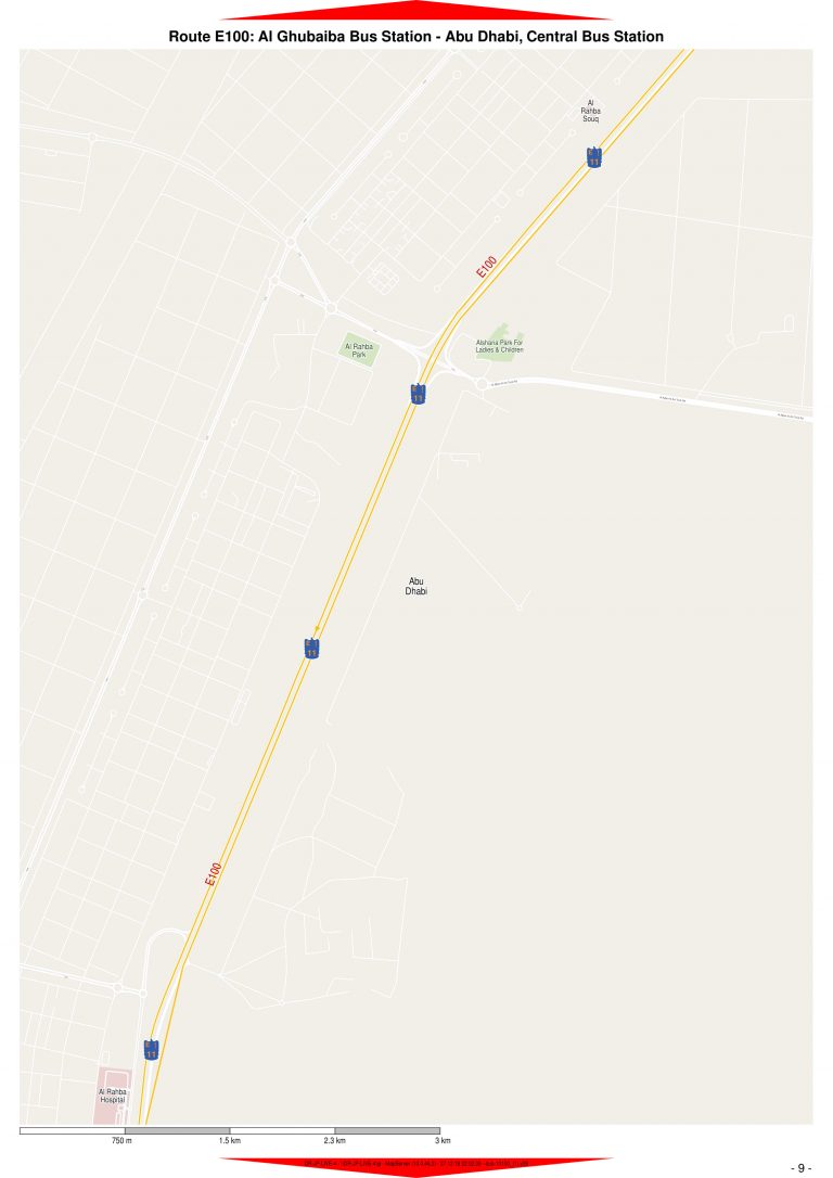 E100 Bus Route in Dubai - Time Schedule, Stops and Maps - Your Dubai Guide