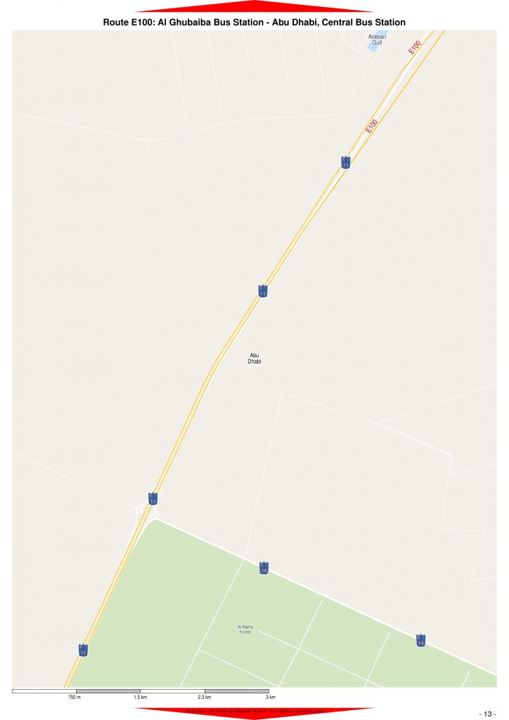 E100 Bus Route in Dubai – Time Schedule, Stops and Maps – Your Dubai Guide