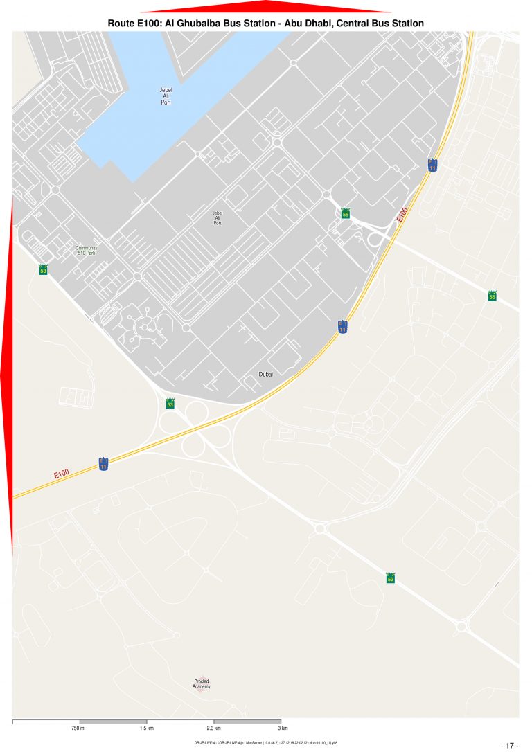 E100 Bus Route in Dubai – Time Schedule, Stops and Maps – Your Dubai Guide