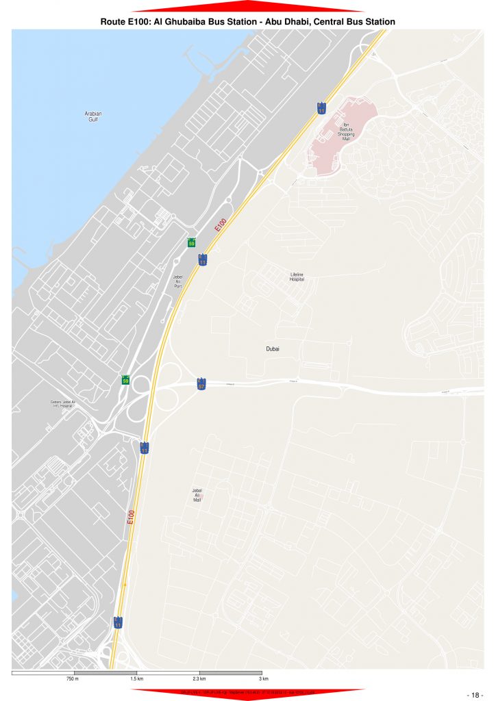 E100 Bus Route in Dubai – Time Schedule, Stops and Maps – Your Dubai Guide