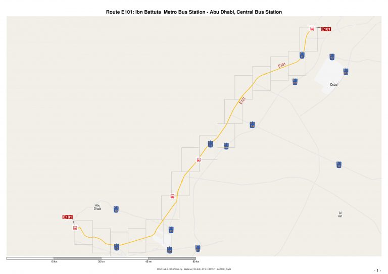 E101 Bus Route in Dubai - Time Schedule, Stops and Maps - Your Dubai Guide